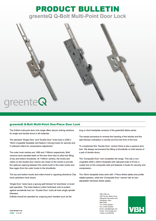 Brochures & Technical Guides | greeteQ & Yale Hardware Supplier